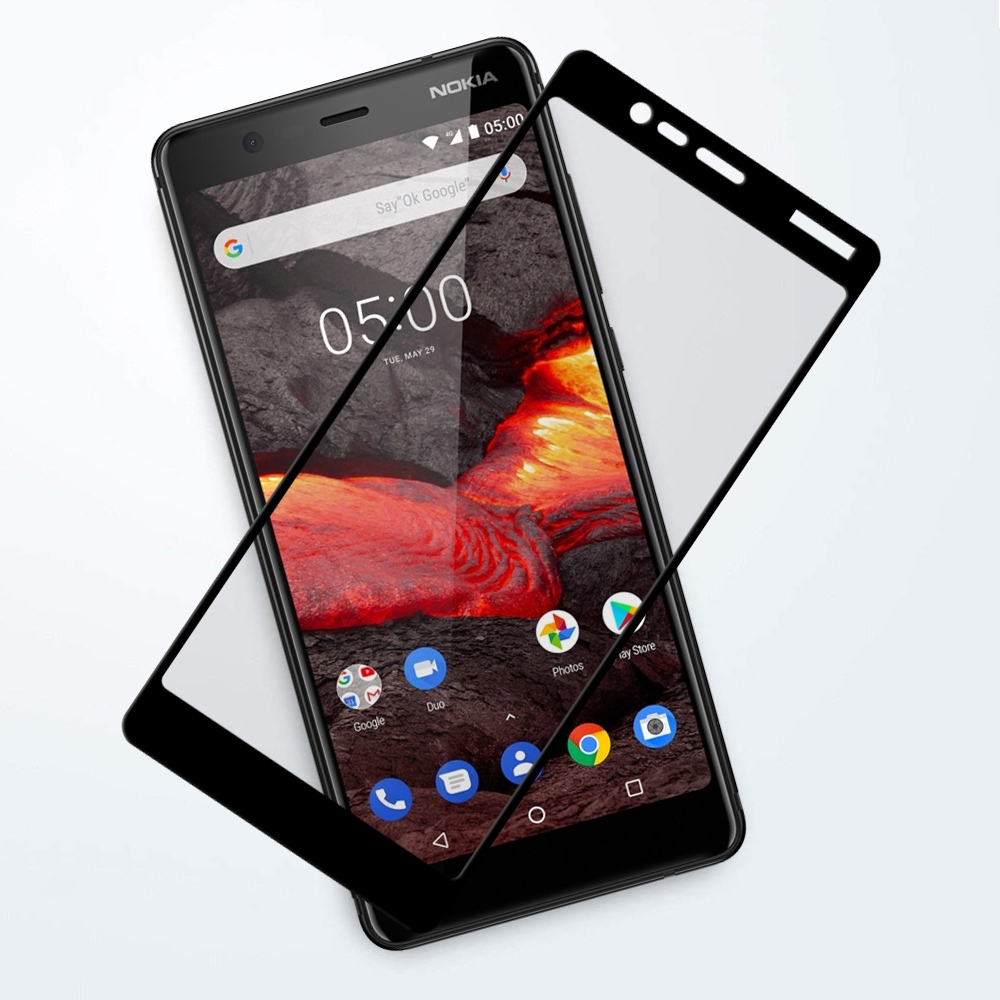 Full Coverage Tempered Glass Screen Protector for Nokia 5.1